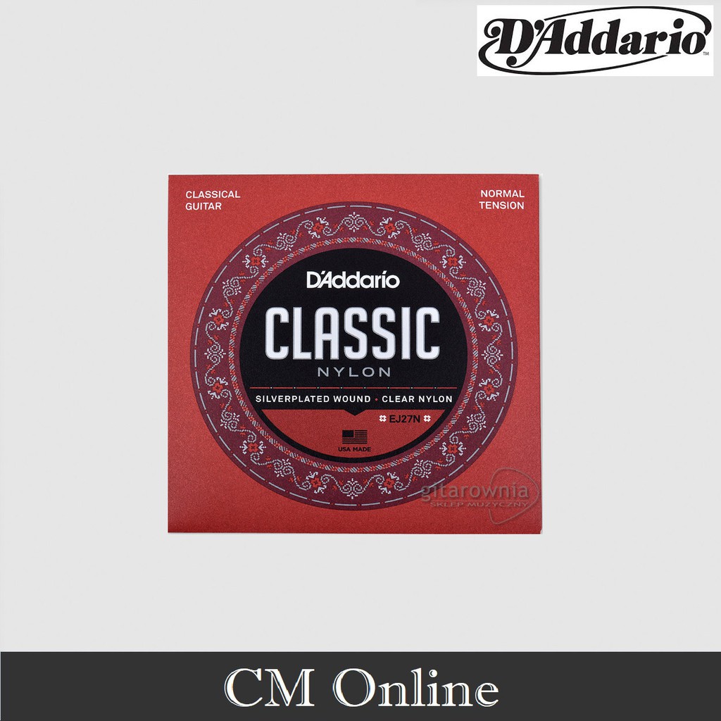 Classical Guitar String (D'Addario) EJ27N | Shopee Philippines