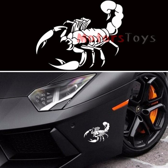 Sticker scorpion sticker scorpion cutting sticker - Elegant White ...