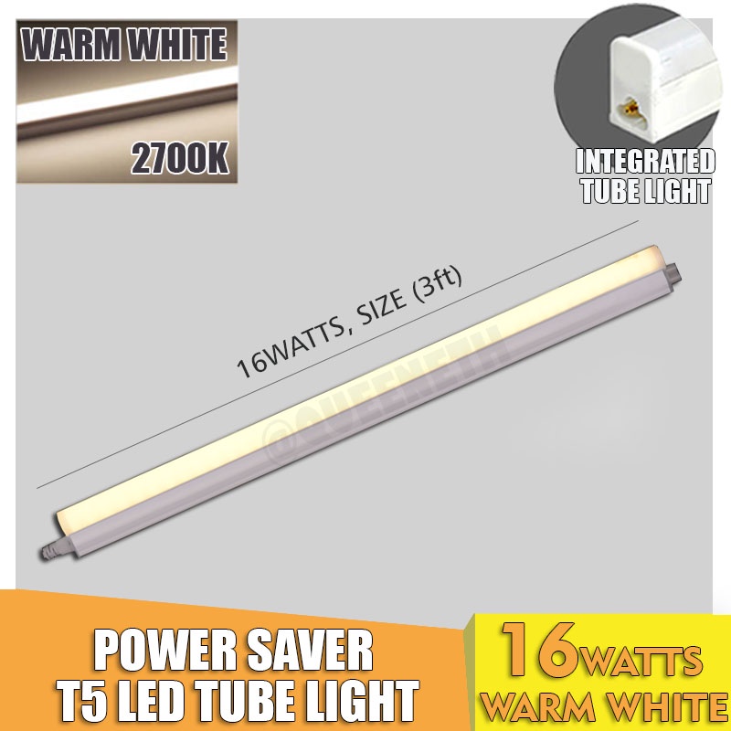 T5 LED Tube Light 5W / 10W / 16W / 24W Daylight & Warm White led light bulb square type led ...