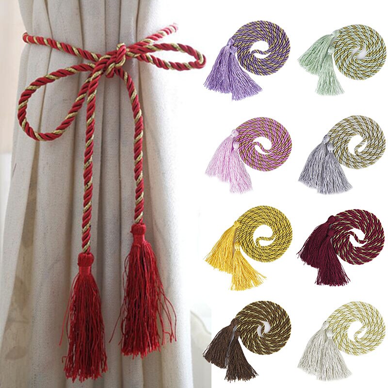 Multicolor Rainbow Color Tassel Clamp Decorative Rope,Exquisite Curtain ...