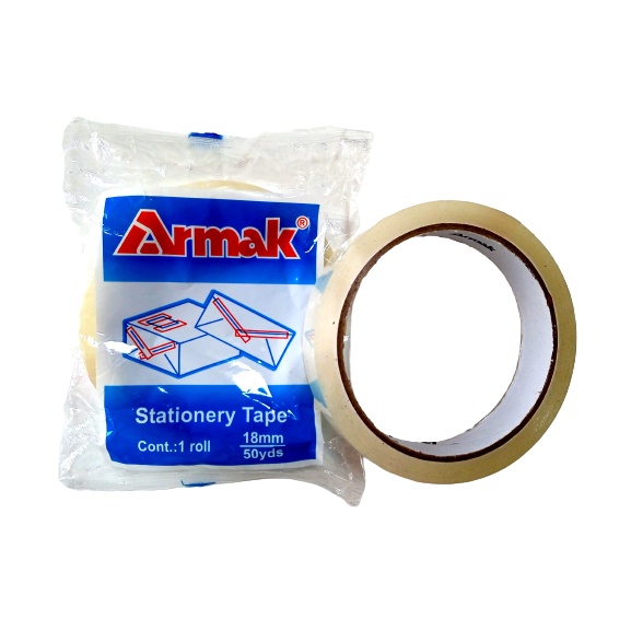 1 Roll Armak Stationery Tape (18mm x 50 yards) | Shopee Philippines
