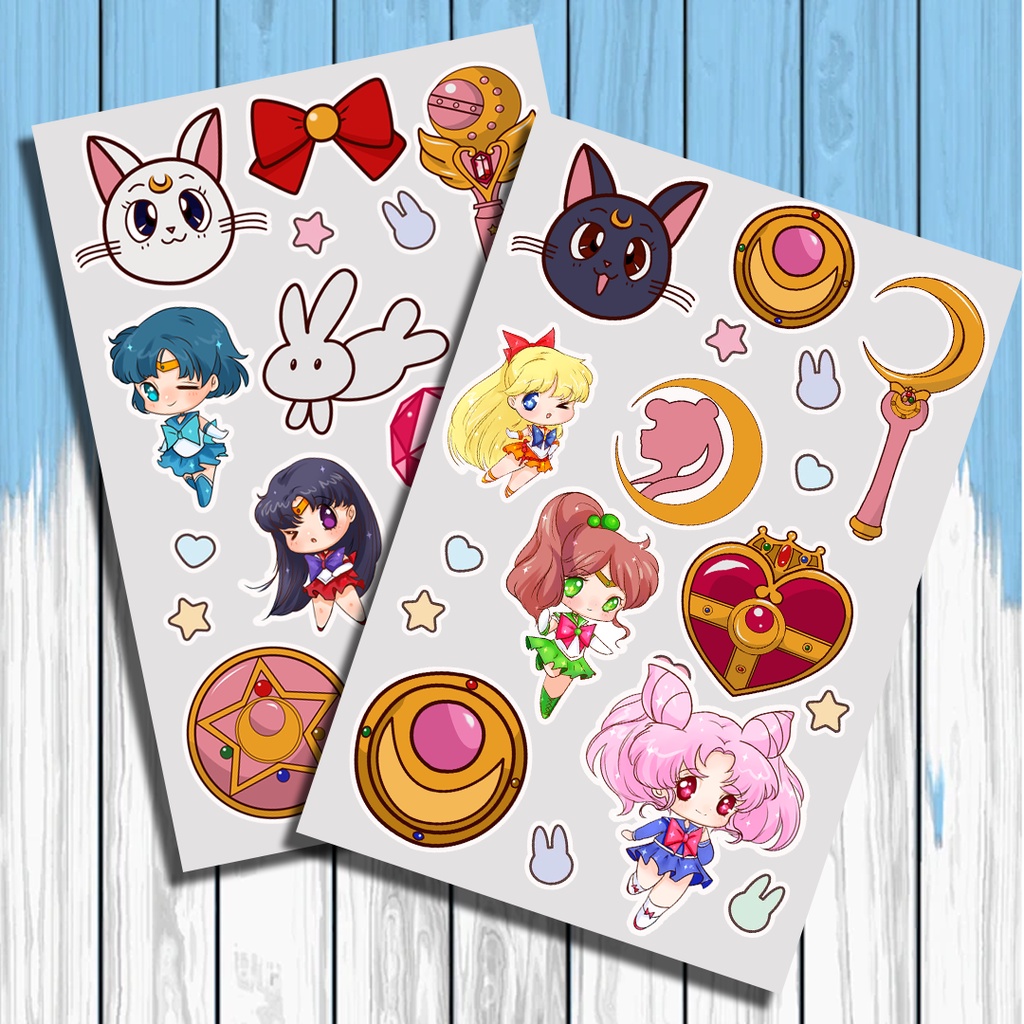 Sailor Moon Vinyl Sticker Pack Anime Manga Sailormoon | Shopee Philippines
