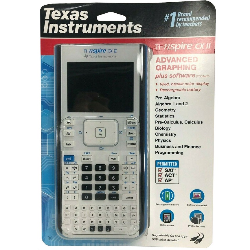 Texas Instruments Ti Nspire Cx Ii Graphing Calculator White Shopee Philippines