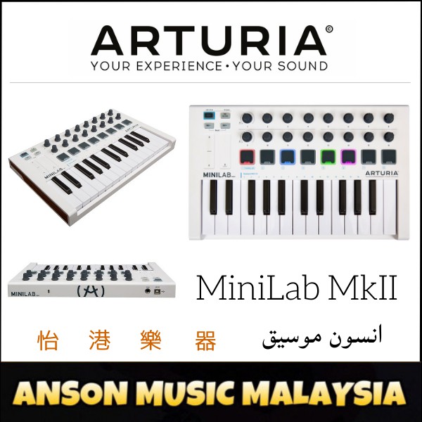 Arturia MiniLab MkII 25 Slim-Key Controller (MiniLabMkII / MiniLab Mk2 ...