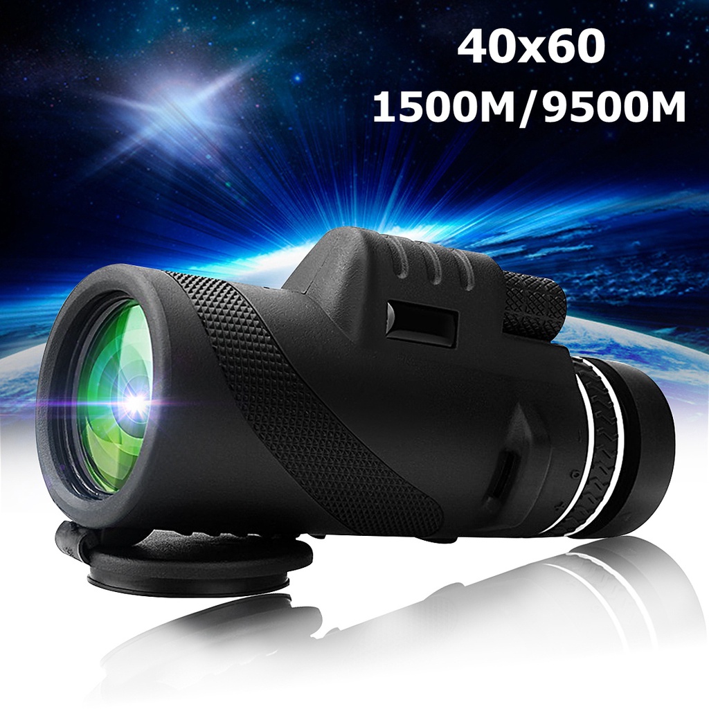 40X60 Day & Night Vision Dual-Focus HD Optics Zoom Monocular Telescope ...