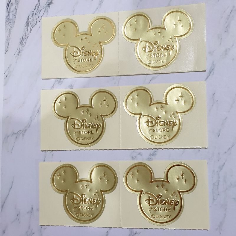 Disney STORE GOLD LOGO STICKER MICKEY MOUSE STICKER ori Disney Japan ...
