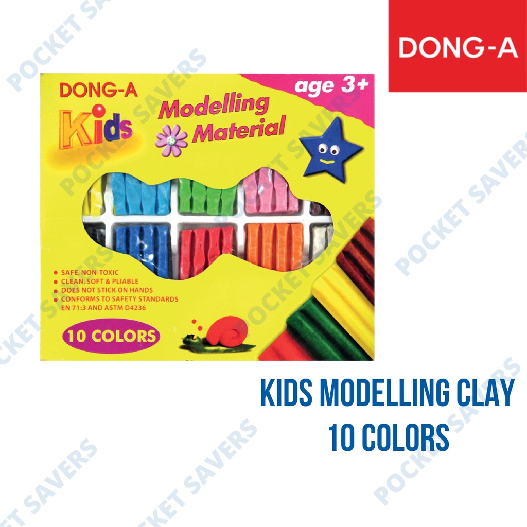 Dong A KIDS Modelling Clay 10 colors in box | Shopee Philippines