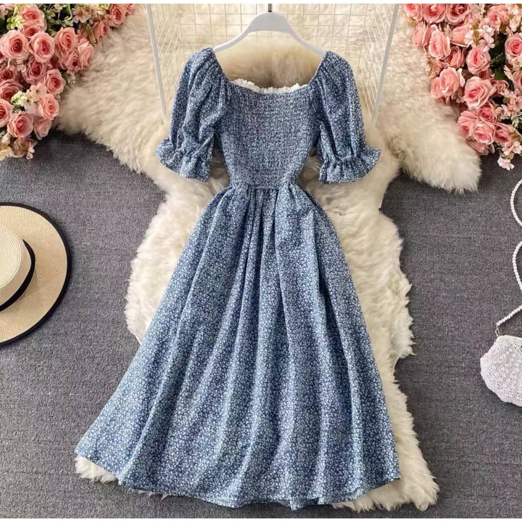 Summer dress for women casual korean lady formal dress for women floral ...