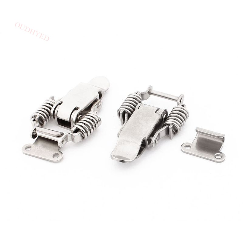 2x Toolbox Draw Compression Spring Toggle Latch Catch Clamp Silver ...