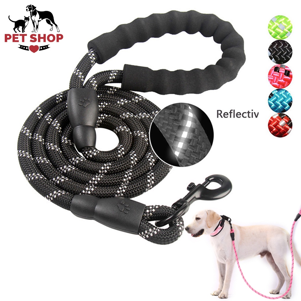 Strong Dog Leash with Padded Handle and Highly Reflective Threads Dog ...