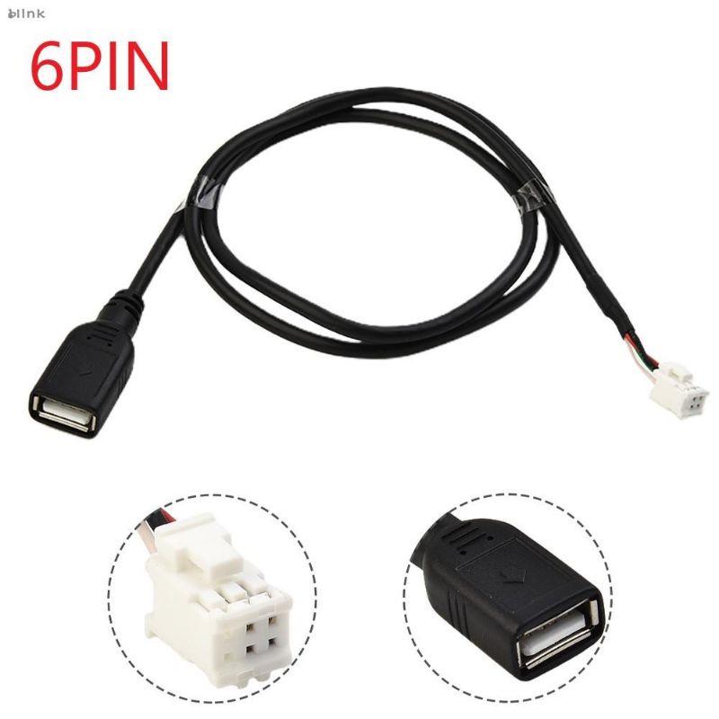 4pin 6pin USB Extension Cable Connector Android Car Stereo Head Unit ...