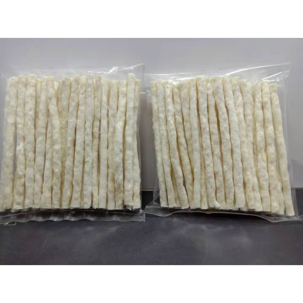 RAWHIDE CRUNCHY MILK STICK 100GM FOR DOGS ( 3 SIZES ) MILKY TASTE TEETH ...
