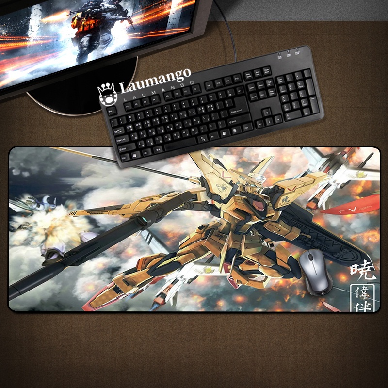 Mouse Mats Gundam Mousepad Anime Desk Mat Gamer Cabinet Extended Pad ...