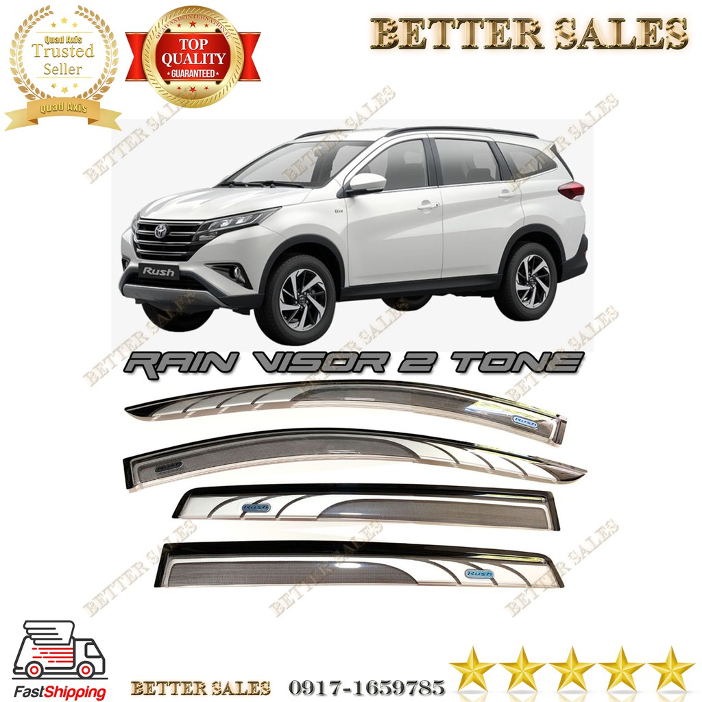 TOYOTA RUSH RAIN SUN VISOR 2 TONE (2018-2020) | Shopee Philippines