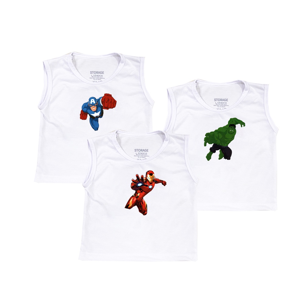 AT Fashion New Born Baby Clothes Muscle Top 3-in-1 "Superheroes" Set ...