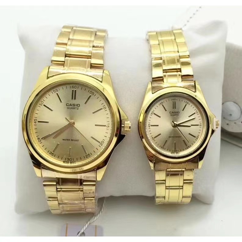 [Maii] Metal Gold / Silver Men and Women Stainless RELO Couple Watch CC ...