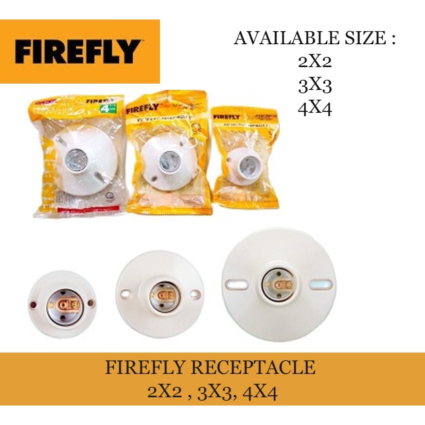 RECEPTACLE ( 2X2 , 3X3 , 4X4 ) FIREFLY | Shopee Philippines