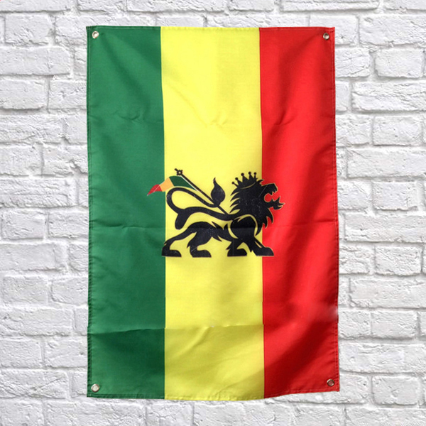 Rastafari Lion Music Rock Rasta Reggae Jamaica Poster Flag freedom ...