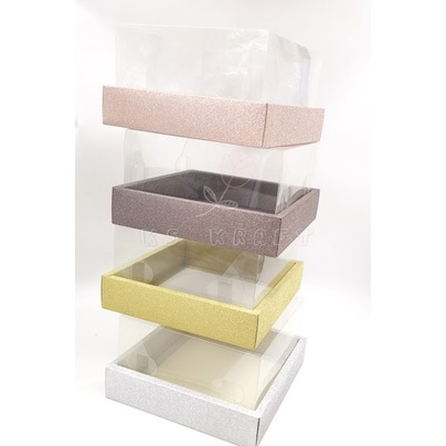 Shining Window Box/Kotak Kuih/Transparent Box/Exlusive Box Box/Kotak ...