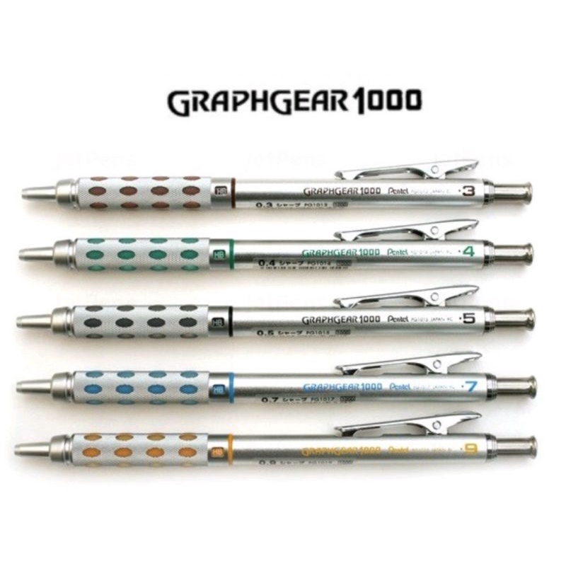 Pentel Japan Graph Gear 1000 Mechanical Drafting Pencil 0.3mm 0.4mm 0 ...