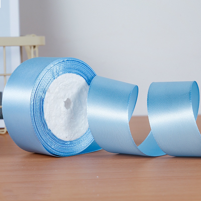 25Yards Single Color Ribbon 4cm 2cm Satin Ribbon Decorative Ribbon Gift ...