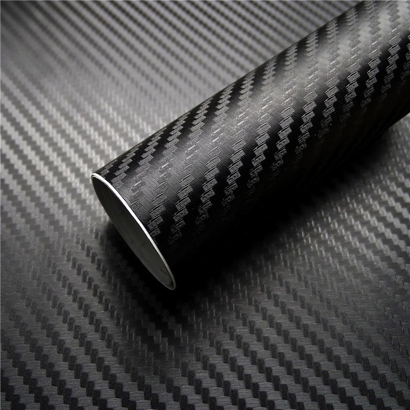 127cmX30cm Car Sticker 3D Carbon Fiber Vinyl Film Waterproof Car Wrap ...