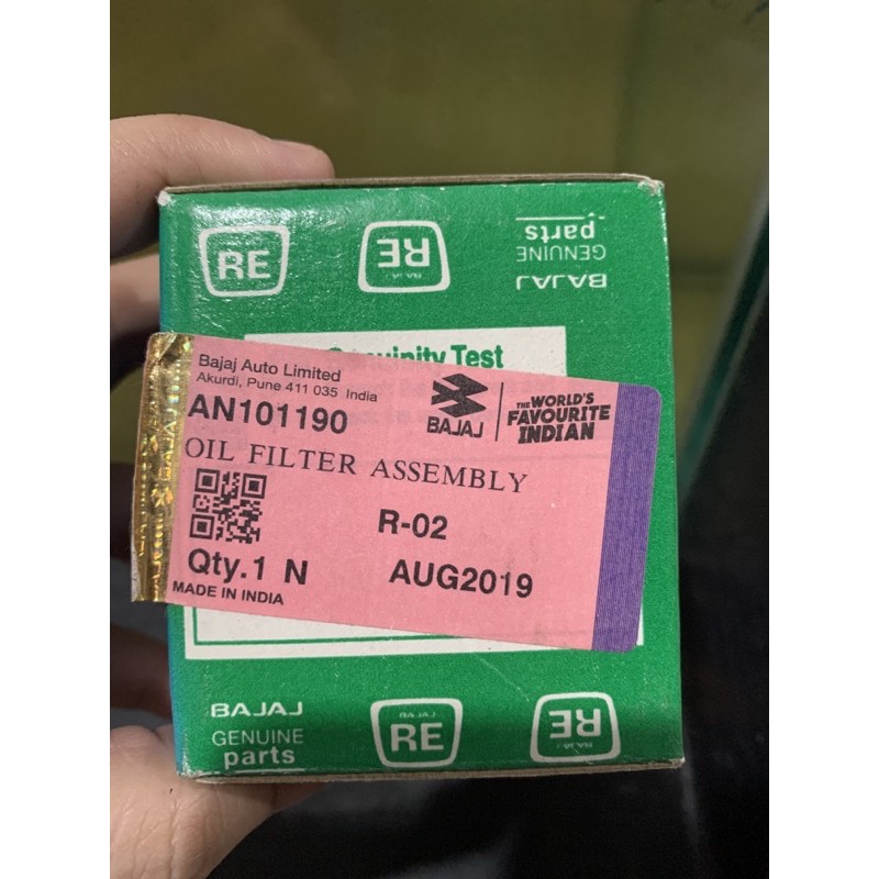 GENUINE OIL FILTER ASSEMBLY BAJAJ RE AN101190 | Shopee Philippines