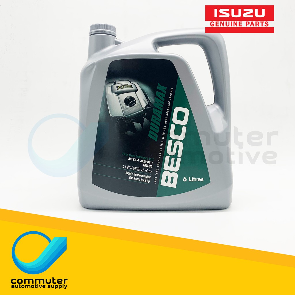 [6L] Isuzu Besco Fully Synthetic Diesel Engine Oil 10W30 | Shopee ...
