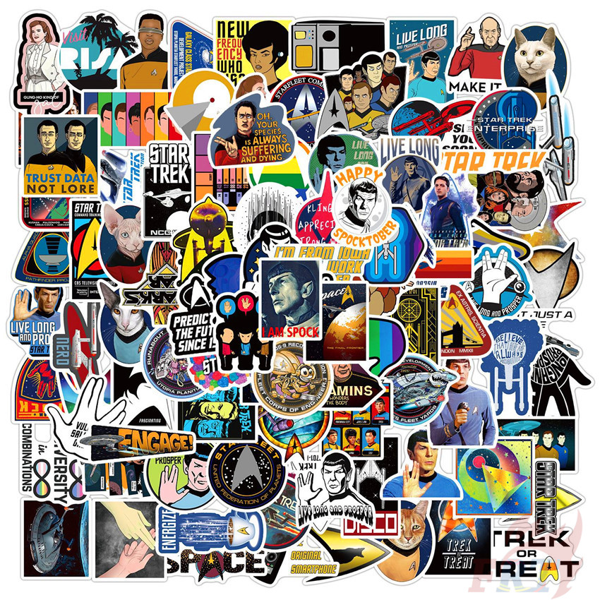 100Pcs/Set Star Trek Series A Stickers DIY Fashion Luggage Laptop ...