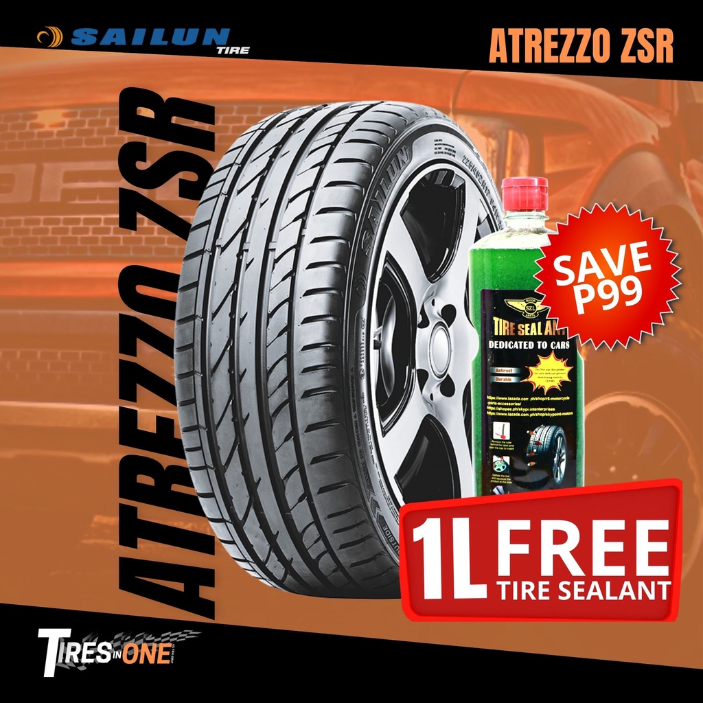 SAILUN TIRE ATREZZO ZSR TUBELESS TIRE FOR PASSENGER CARS WITH FREE 1L TIRE SEALER/SEALANT ...