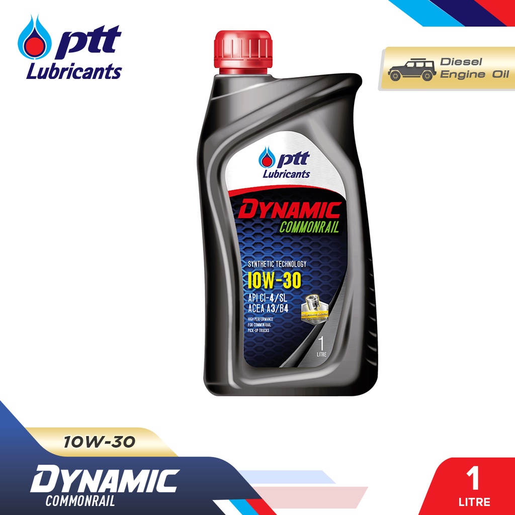 PTT Lubricants Dynamic Commonrail 10W-30 1L with Free PTT Lanyard ...