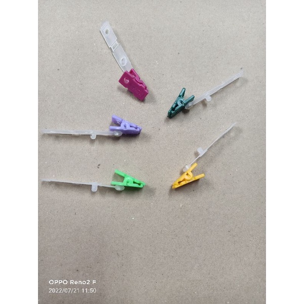 2 PCS Plastic ID Clip Alligator Clip Assorted Color | Shopee Philippines