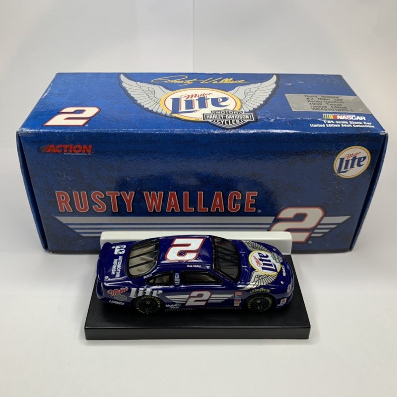 Action RCCA Rusty Wallace 2 Miller Lite Harley Davidson 1999 Ford ...