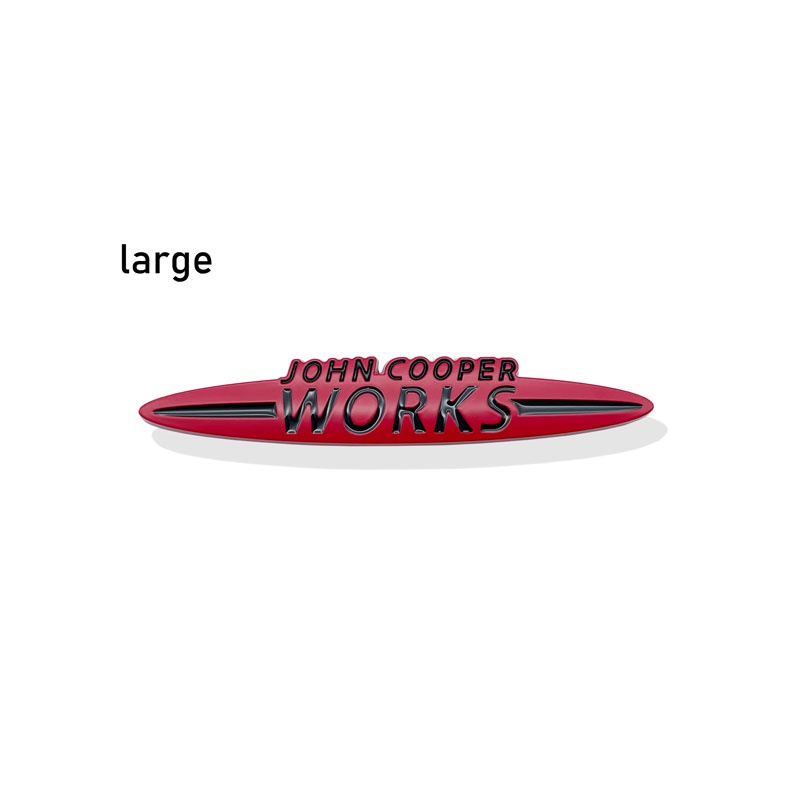 3D Metal Car Badge Rear John Cooper Works Emblem Grille tail sticker ...