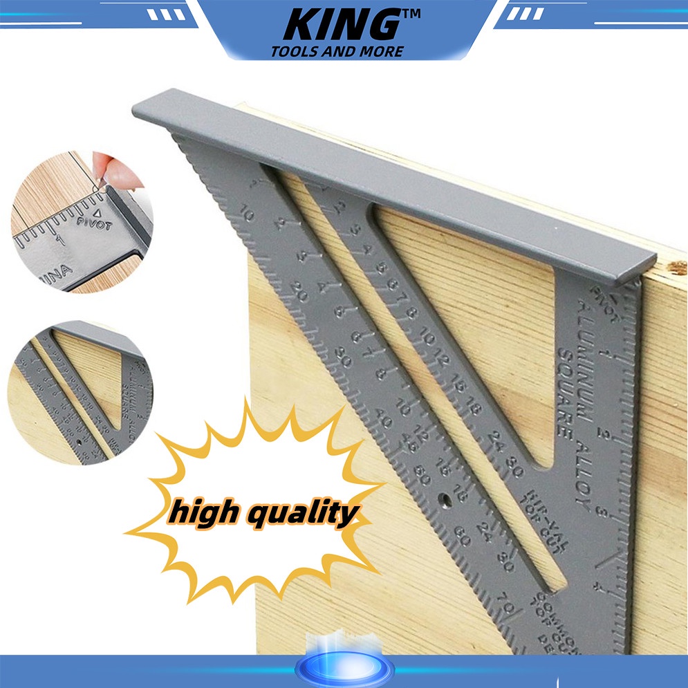 7Inch Aluminium Alloy Right Angle Triangle Ruler | Shopee Philippines