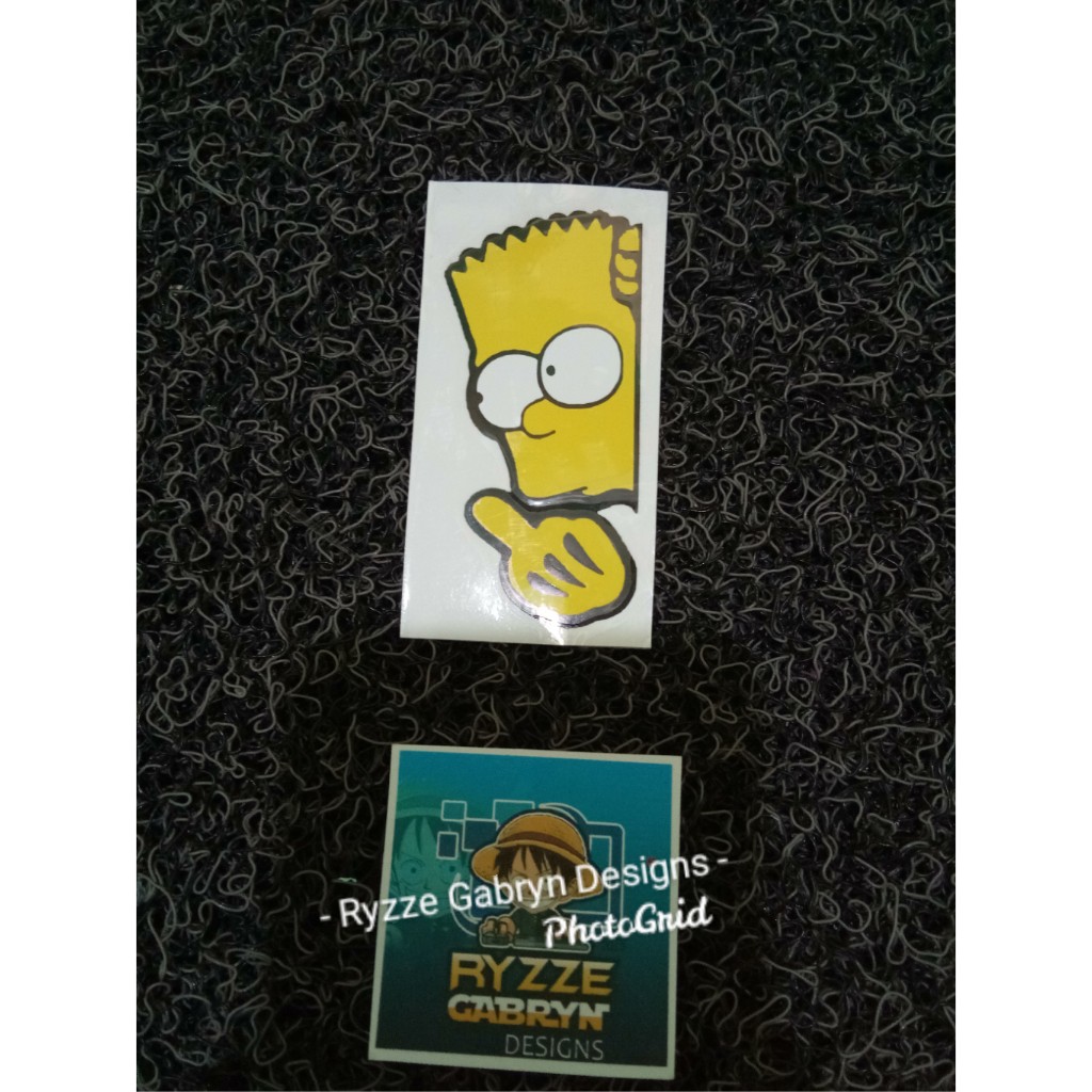 Bart Simpson Cutout Sticker | Shopee Philippines