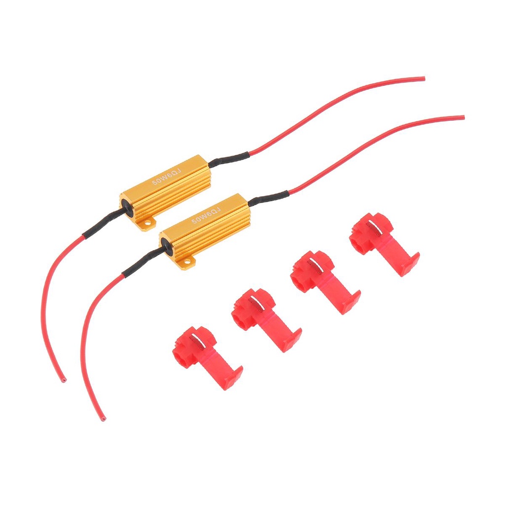 2pcs LED Reverse Brake Turn Signal Light Load Resistor Fix Error Fast ...