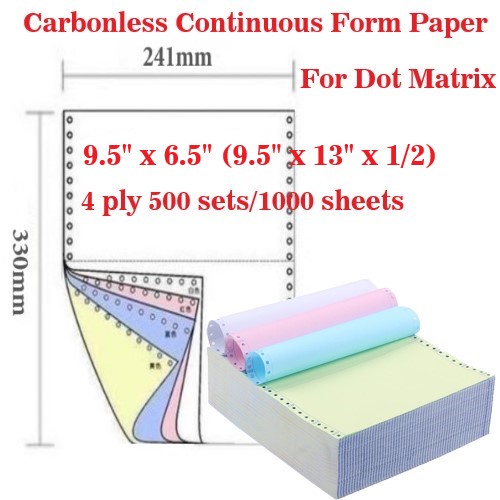 Carbonless Continuous Form Paper, Continuous Computer Paper. | Shopee ...