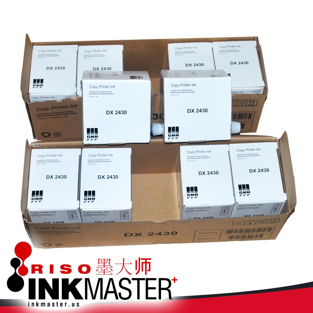 10pcs DX2430 (DX-2430) Ink Black for Gestetner/Ricoh Digital Duplicator ...