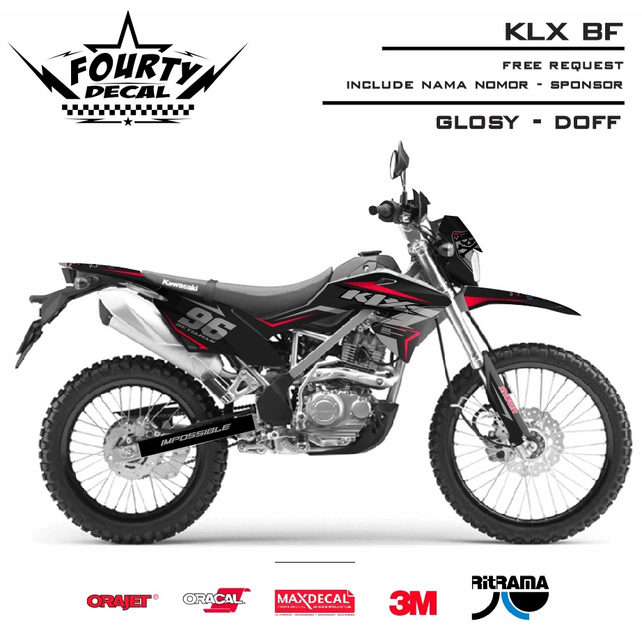 Klx BF CUSTOM SUPERMOTO TRAIL Design | Shopee Philippines