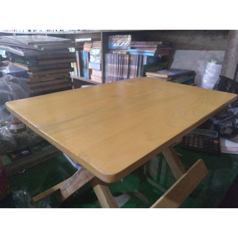 KAYU Teak Wood 30x40 Folding Table | Shopee Philippines