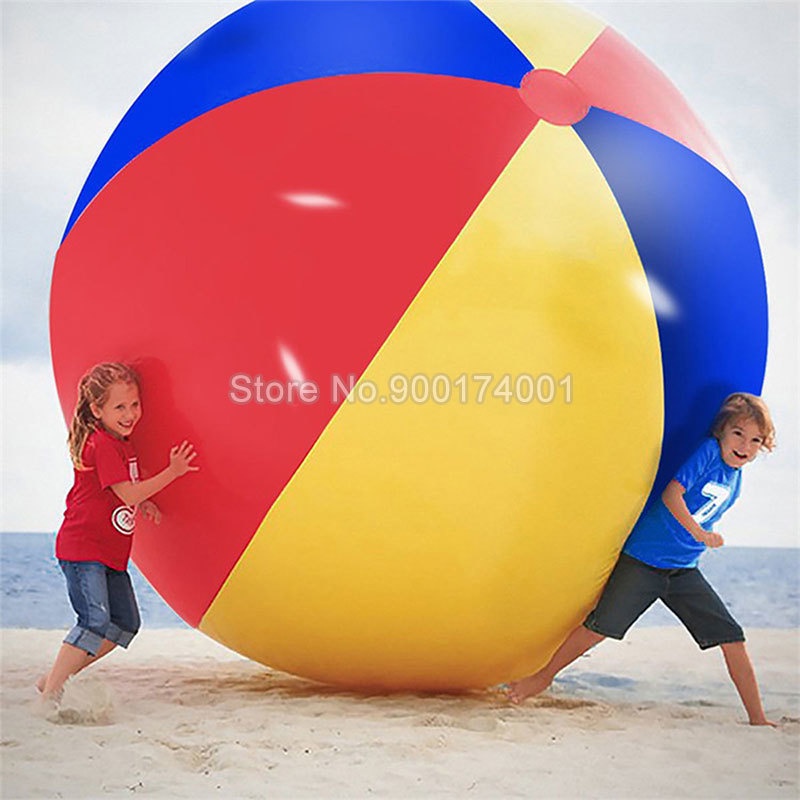 130cm/150cm/200cm Giant Inflatable Beach Ball Large Three-color ...