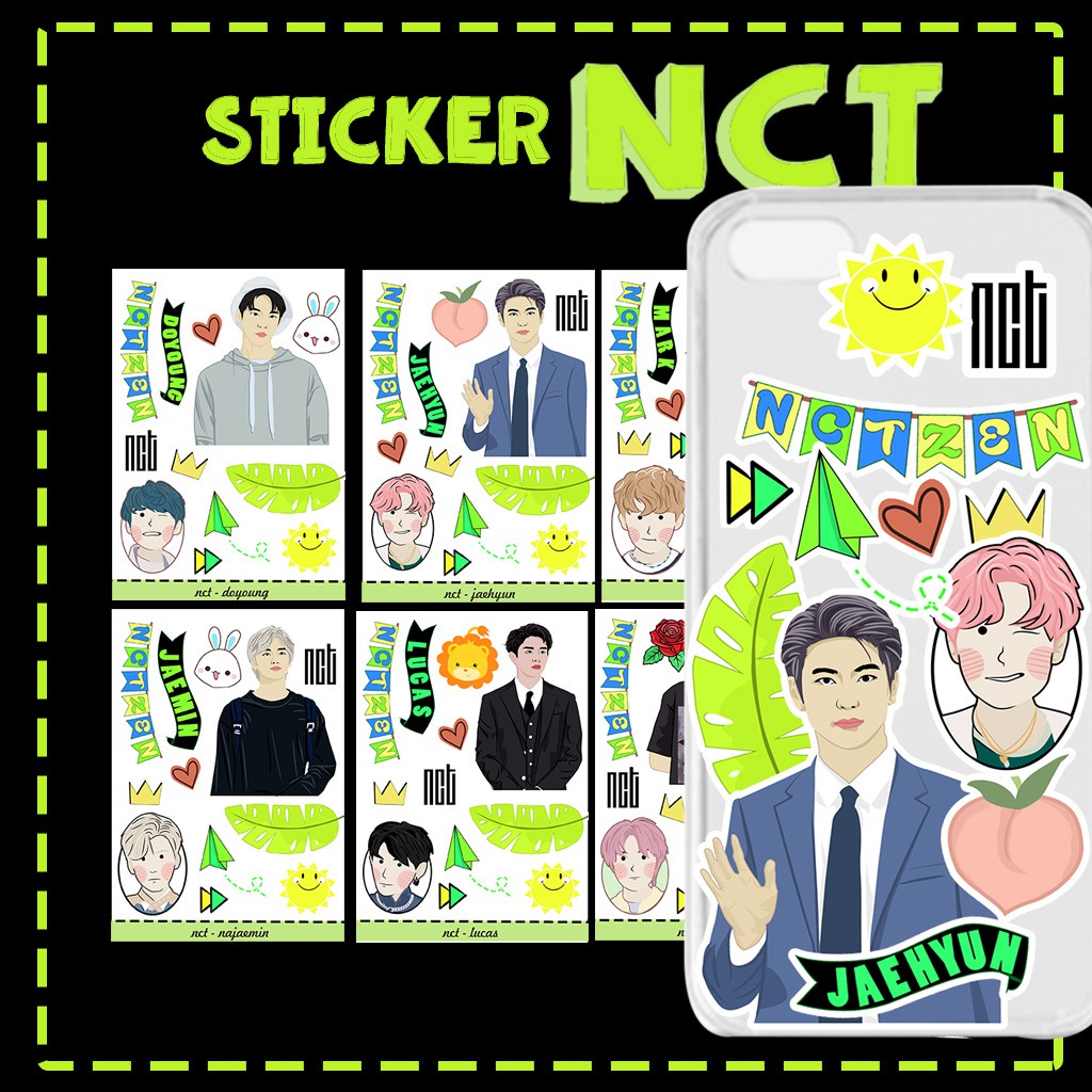 Nct INDIVIDU Stickers / KPOP FANART AESTHETIC Stickers - taeyong ...