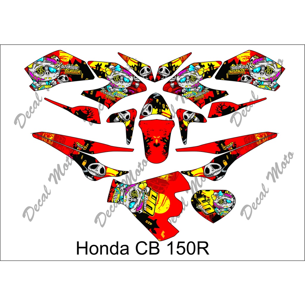 Sticker decals for Honda CB150R 004 Red | Shopee Philippines