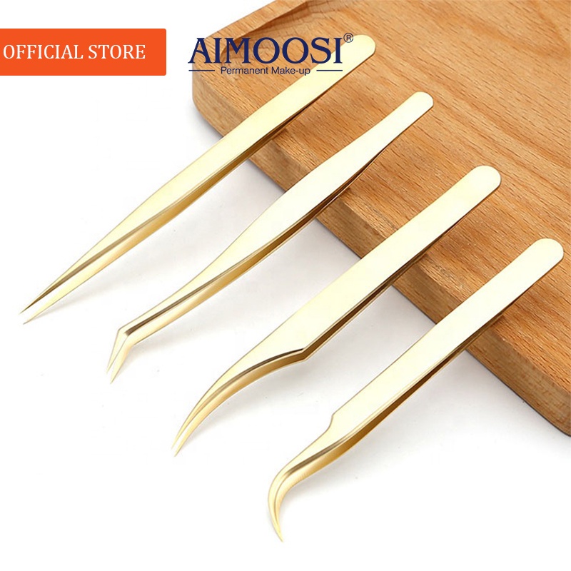Grafted Eyelash Forceps Pearl Gold Auxiliary Eyelash Grafting And ...
