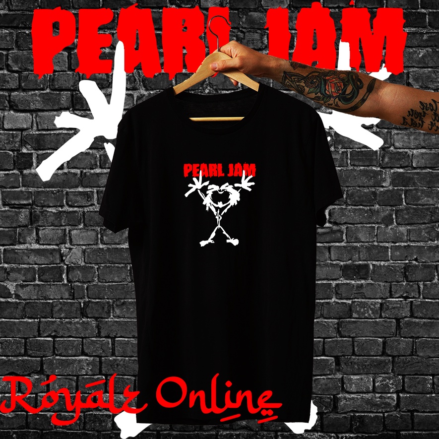 Pearl Jam Alive Logo Rakista Shirt Vinyl Front Print (Unisex For Men ...