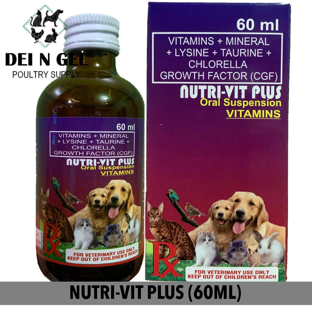 NUTRIVET NUTRI-VIT PLUS MULTIVITAMINS & MINERALS FOR DOG, CAT, HAMSTER ...