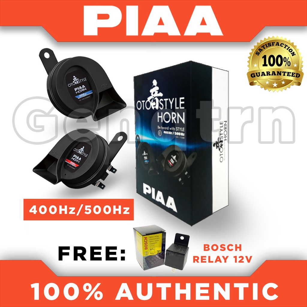 PIAA OTO Style Horn 400hz/500hz with Free Bosch Relay | Shopee Philippines
