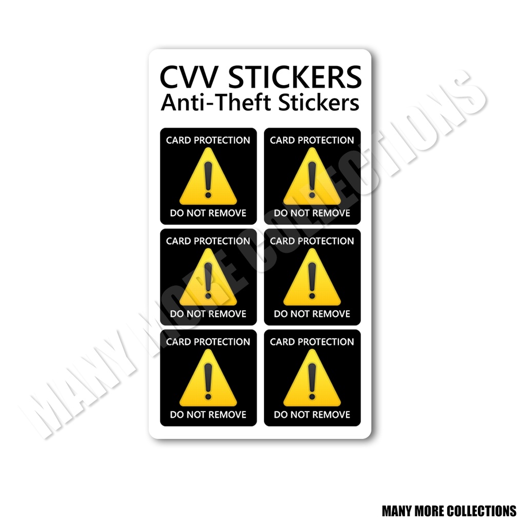 CVV cover sticker for ATM Card Protection | Anti-Theft sticker | Shopee ...