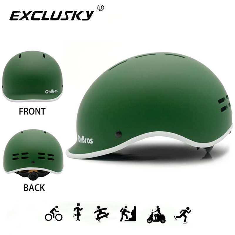 EXCLUSKY Bike Helmet 55-61cm Fashion Adult Urban Commuter Riding Helmet ...